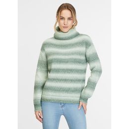 Ragwear Rollkragenpullover »SAFINA« mit bunt gestreiftem Strickmuster DUSTY GREEN XL (42) XL (42) Vegan, von PETA verifizierter Pullover von...