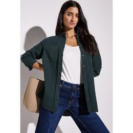 Street One Hemdbluse mit Brusttaschen hunter green 34 34 Hemdbluse für Damen von Street One
