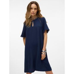 V&eacute;ro Moda VERO MODA Minikleid &raquo;VMALVA GITTE SS SHORT DRESS WVN GA&laquo; Sommerkleid navy blazer M - N-Gr N-Gr M Pflegeleichtes und schnell trocknendes...