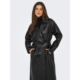 Only Damen Only Trenchcoat &raquo;ONLBINA FAUX LEATHER TRENCHCOAT CC OTW&laquo; schwarz XS