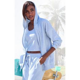 Vivance Sweater, in Frotteequalit&auml;t hellblau 36/38 36/38 Sweatjacke mit Rei&szlig;verschluss