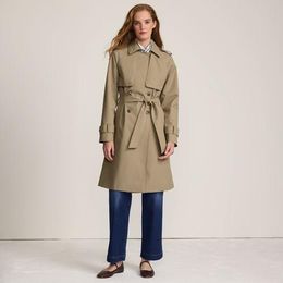LANDS' END Wasserdichter Trenchcoat, Damen,  Braun, Polyester, by Lands' End