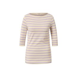 Tchibo - Shirt mit 3/4-Arm - Damen - Gr. XXL - lila/gestreift