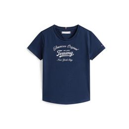 Tommy Hilfiger T-Shirt Mädchen Größe 104 navy / weiß