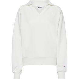 Champion Icons Sweatshirt Damen - wei&szlig; - Gr. S - Baumwolle/Polyester