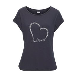 Lascana T-Shirt Damen Gr&ouml;&szlig;e XXS/XS navy / wei&szlig;