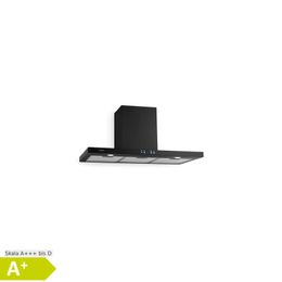 Klarstein Limelight Dunstabzugshaube 90cm Wandhaube 600m&sup3;/h schwarz