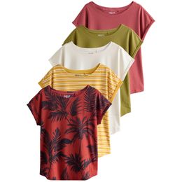 next T-Shirt Damen Gr&ouml;&szlig;e XS gelb / apfel / eosin / rot / wei&szlig;