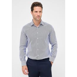 Langarmhemd Eterna "MODERN FIT", Herren, Gr. 44, Normalgr&ouml;&szlig;en, blau (dunkelblau), 100% Baumwolle, tailliert, Manschette, Hemden, NON IRON (b&uuml;gelfrei)