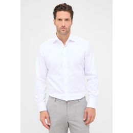 Langarmhemd Eterna "MODERN FIT", Herren, Gr. 43, Normalgrößen, weiß, 100% Baumwolle, tailliert, Manschette, Hemden, NON IRON (bügelfrei)