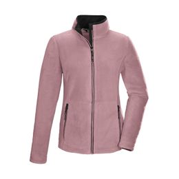Fleecejacke Killtec "KOW 3 WMN FLC JCKT", Damen, Gr. 42, ros&eacute;, Obermaterial: 100% Polyester, Jacken Fleecejacke, Fleecejacke mit Stretch, Kinnschutz und verschlie&szlig;baren Taschen