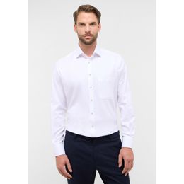 Langarmhemd Eterna "COMFORT FIT", Herren, Gr. 42, Normalgr&ouml;&szlig;en, wei&szlig;, 100% Baumwolle, normal, Manschette, Hemden, NON IRON (b&uuml;gelfrei)
