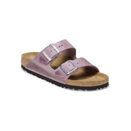 Geox Leder-Pantoletten "Arizona" in Flieder - 10% | Gr&ouml;&szlig;e 40 | Damen-pantoletten