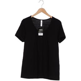sheego T-Shirt Damen Gr&ouml;&szlig;e L Second Hand schwarz