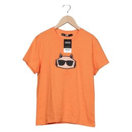 K by KARL LAGERFELD Karl Lagerfeld T-Shirt Damen Gr&ouml;&szlig;e S Second Hand orange