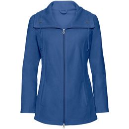 WITT Damen Fleecejacke mit 2-Wege-Rei&szlig;verschluss, marine, Gr&ouml;&szlig;e 54