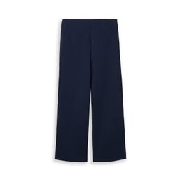 Tom Tailor Denim Damen High Waist Culotte Hose, blau, Uni, Gr. XL
