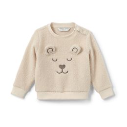 Tchibo - Kinder-Teddy-Sweater - Herren - Gr. 134/140 - creme