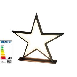 Expo-Börse Deko LED Metallstern Weihnachtsstern schwarz 33 x 32 cm 144 LEDs warmweiß