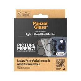PanzerGlass PicturePerfect Kameraschutz, Schutzfolie transparent, iPhone 15 Pro, iPhone 15 Pro Max