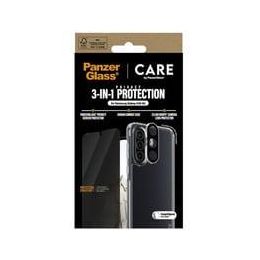 PanzerGlass Flagship 3-in-1 Privacy Set transparent/wei&szlig;, Samsung Galaxy A36 5G, QI-kompatibel, EasyAligner