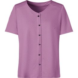 Damen V-Shirt mit Schulterpassen orchidee, Gr&ouml;&szlig;e 38