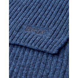 Brax Herren Schal Style QUINTO baltic, Blau, Gr. 0SIZE