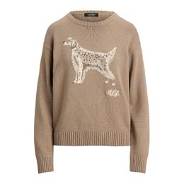 Lauren by Ralph Lauren Lauren Ralph Lauren Pullover 'RIEDNEE' Damen Gr&ouml;&szlig;e S beige / dunkelbeige / beigemeliert