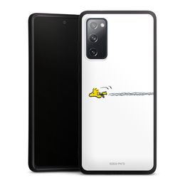 DeinDesign Galaxy S20 FE Handy Premium Silikon H&uuml;lle Handyh&uuml;lle schwarz Case Peanuts Children Official Licensed Product Silikon Premium Case
