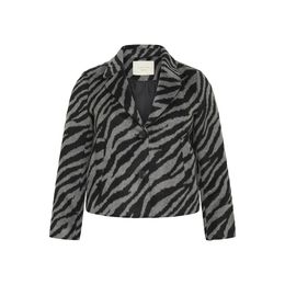 Kaffe CURVE Blazer 'Tori' Damen Gr&ouml;&szlig;e 48 grau / schwarz