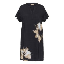 Culture Kleid Damen Größe 38 beige / schwarz / weiß Winterkleid