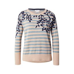 White Stuff Pullover Damen Größe M beige / marine / petrol
