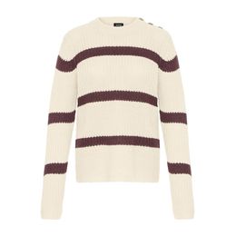 oxmo Pullover ' KANNA ' Damen Gr&ouml;&szlig;e L ecru / braun