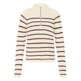 oxmo Pullover ' KANNA ' Damen Größe XS ecru / braun