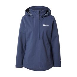 Jack Wolfskin Outdoorjacke 'Trailtime' Damen Größe L dunkelblau / weiß