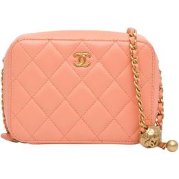 Chanel Hobo Bags - CC Quilted Lambskin Pearl Crush Camera Bag - Gr. unisize - in Orange - f&uuml;r Damen