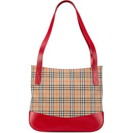Burberry Shopper - Haymarket Check Canvas Tote - Gr. unisize - in Braun - f&uuml;r Damen