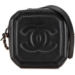 Chanel Hobo Bags - CC Quilted Lambskin Octagon Camera Case - Gr. unisize - in Schwarz - f&uuml;r Damen