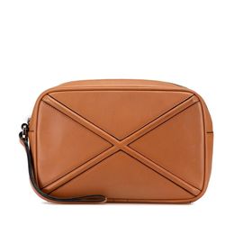 Loewe Clutches - Leather Puzzle Clutch - Gr. unisize - in Braun - f&uuml;r Damen