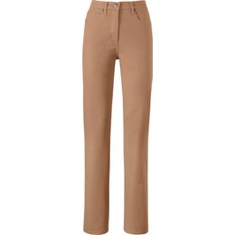 Damen 5-Pocket-Jeans mit Stretch-Anteil camel, Gr&ouml;&szlig;e 185