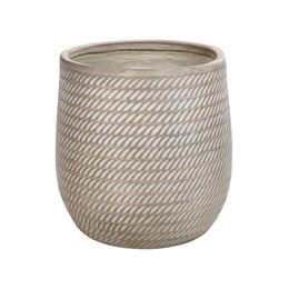 Beliani Outdoor Blumentopf LIVADIA in Beige - (W) 39 x (H) 44 x (L) 39 cm | Gr.: onesize