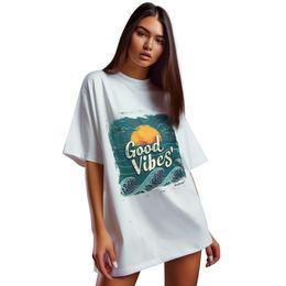 Reichstadt Damen Oversized T-Shirt in Sunset Vibes | Gr.: XL