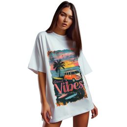Reichstadt Damen Oversized T-Shirt in Surfside Vibes | Gr.: M