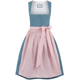 Stockerpoint Langes Dirndl "Madeline" in rauchblau | Gr.: 44