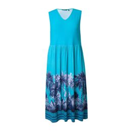 Ulla Popken Jerseykleid in tiefes aqua | Gr.: 46-48