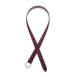 Ulla Popken G&uuml;rtel in dunkel weinrot | Gr.: 145