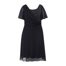 Ulla Popken Midikleid in schwarz | Gr.: 48 - Normalgröße