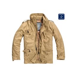 Langmantel Brandit "Brandit Herren M-65 Field Jacket", Herren, Gr. L, braun (camel), 80% Polyester, 20% Baumwolle, Mäntel