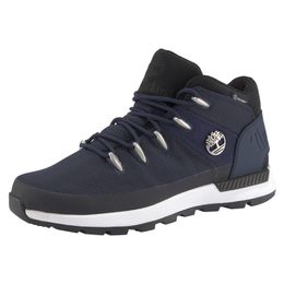 Schnürboots Timberland "Sprint Trekker Mid Fab WP", Gr. 41, blau (navy), Textil, unifarben, Schuhe, Winterstiefel, Schnürstiefel, Winterschuhe, wasserdicht