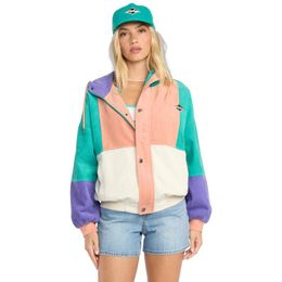 Billabong Cordjacke »Set The Tone« aquablau XS XS Stoff: Baumwollkord